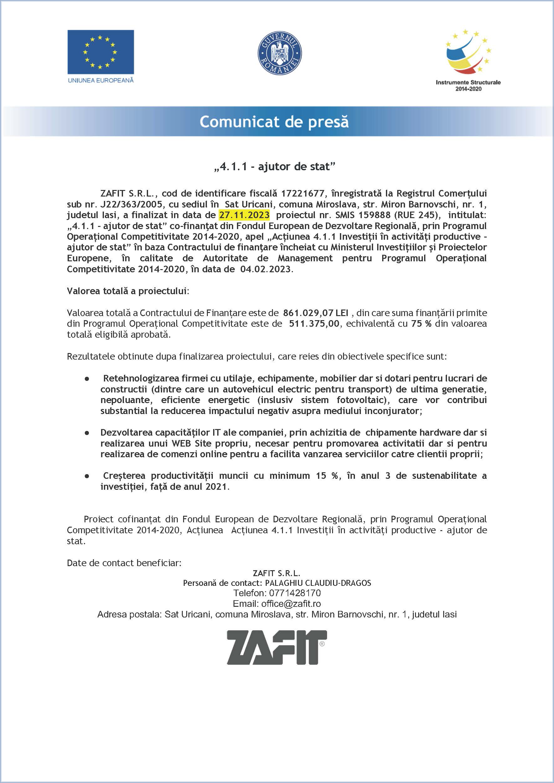 „4.1.1 - ajutor de stat”